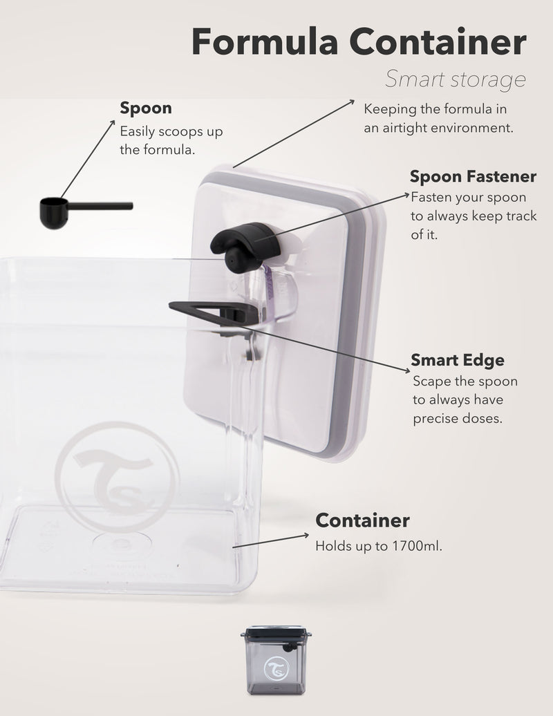 Formula Container Airtight - Easy Lid Open 1700ml (60 fl oz ...